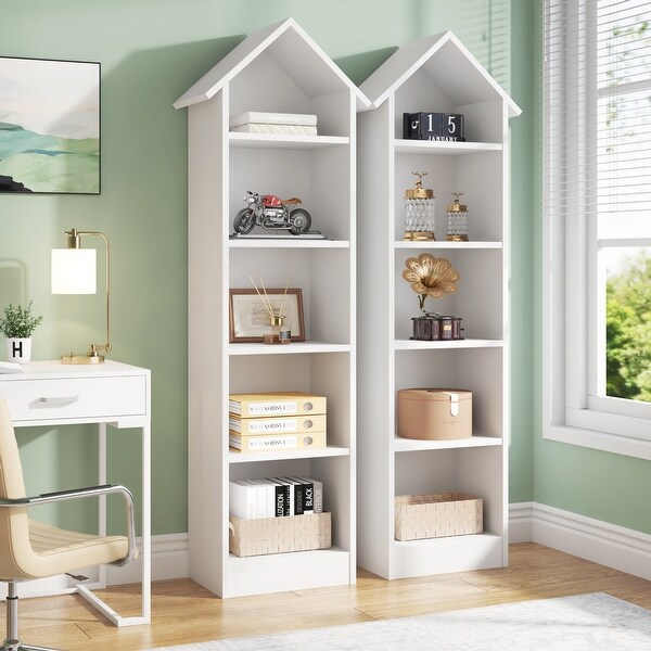 White mini bookshelf store
