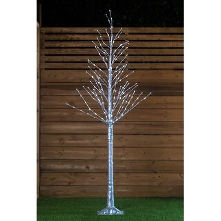 6Ft Silver Glitter Tree 192 Led - N/A - N/A - Bed Bath & Beyond - 33327609