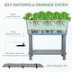 Aoodor Elevated Raised Planter Box with Legs,Storage Space,Plastic ...