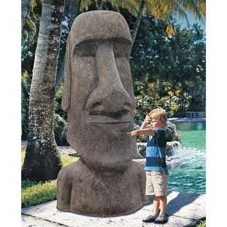 Design Toscano Giant Island Moai Collection Head Statue - Bed Bath ...