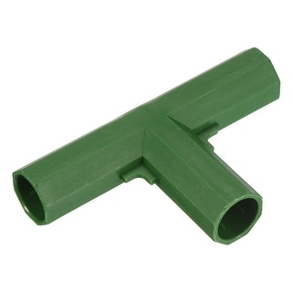 25Pcs 17mm Plastic Garden Frame Connector Flat 3 Way Pipe Fitting Joint ...