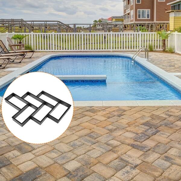 Walk Maker Irregular Concrete Cement Stepping Stone Path Paver 19.7x15 ...