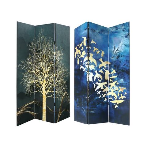 Double Sided Canvas Screen (mystique) - Overstock - 34199586