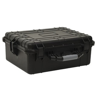 vidaXL Portable Flight Case Black 21.7"x16.9"x8.3" PP - Bed Bath ...