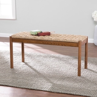 Seagrass Bench In Natural Finish For Coastal Decor - Bed Bath & Beyond ...