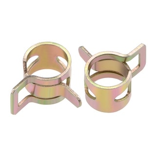 Steel Band Clamp Hose Tube Spring Clips Clamp Manganese Steel 10Pcs ...
