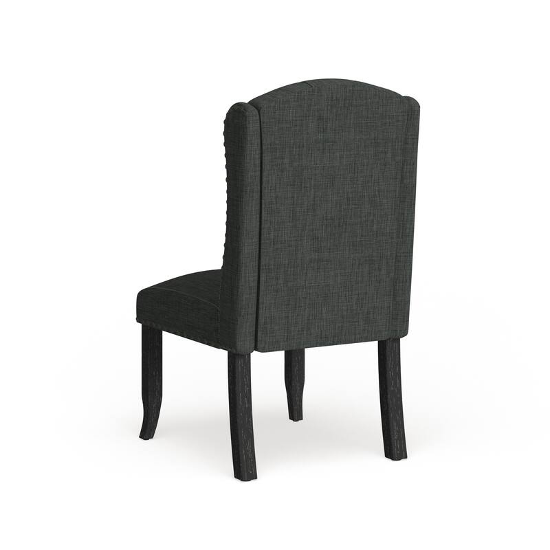 Tays Tufted Linen Wingback Dining Chairs (Set of 2) by Furniture of ...