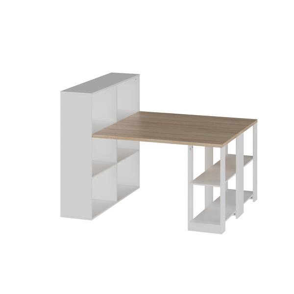 Wood White Modular Desk
