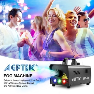 Fog Machine with Wireless Remote Control & Colorful LED Light - Bed ...