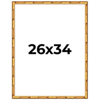 26x34 Frame Gold Real Wood Picture Frame Width 1 inches | Interior ...