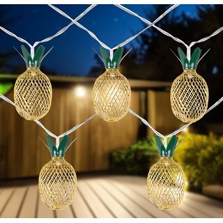 LED Pineapple Christmas String Light Set - 3' Clear Wire - 10ct - Bed ...