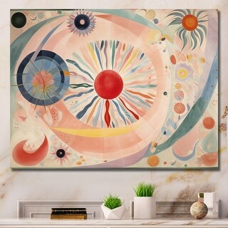 Designart "Cosmic Rebirth Vintage Spiritual Illustration" Abstract ...