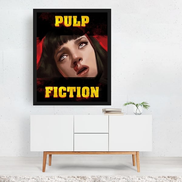 Overdose Digital Mia Wallace Pulp Fiction TV Movies Art Print/Poster ...
