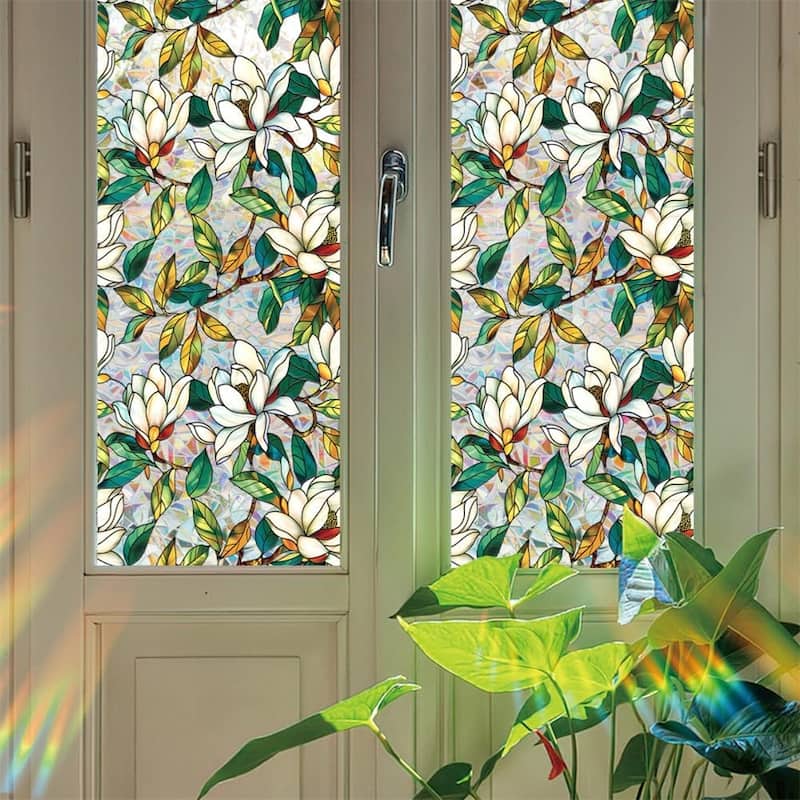 Non-Adhesive Static Cling Decorative Window Film, Window Decal Sticker ...