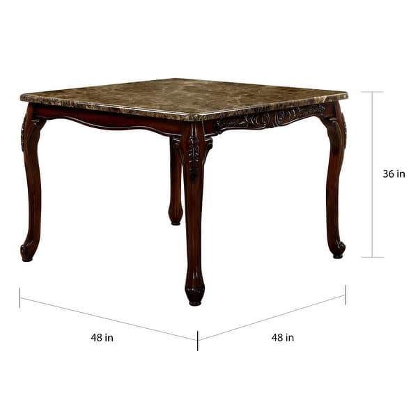 Furniture of America Kath Traditional Cherry 48-inch Counter Height ...