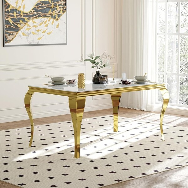 Dining table legs gold store