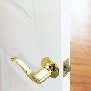 Design House 784892 Scroll Entry Door Lever Adjustable Backset Polished ...