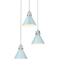 Modern 1-Light Blue Pendant Light for Kitchen Island Dining Room - D8"x ...