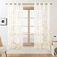 Deconovo Floral Pattern Sheer Curtain for Living Room (1 Panel) - Bed ...