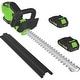 Garvee Electric Handheld 22 Inch Hedge Trimmer Cordless for ...