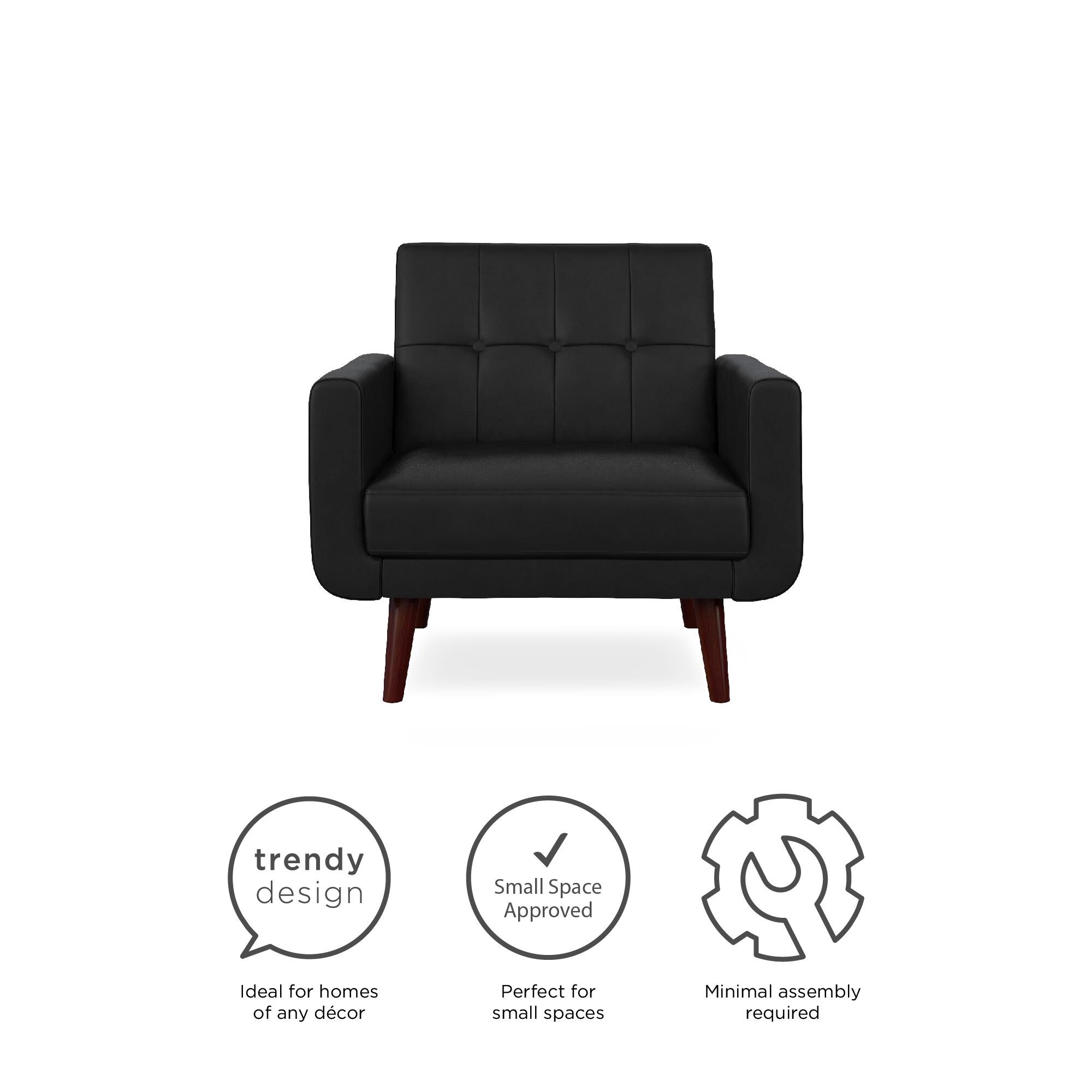Avenue greene fania faux leather modern chair store