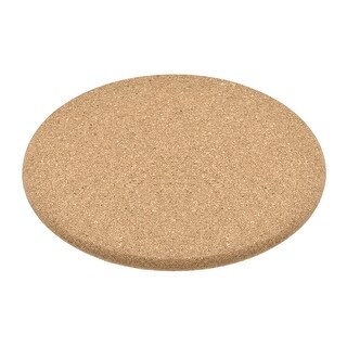 160mm(6.3") Round Coasters 10mm Thick Cork Cup Mat Pad Round Edge ...
