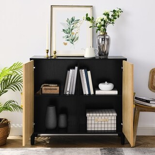 Modern MDF Feature Cabinet With Adjustable Shelves, Freestanding ...