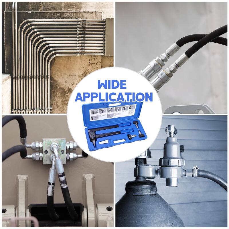 PEX Expansion Tool Kit Tube Expander w/ 1/2" 3/4” 1” Expander Heads ...