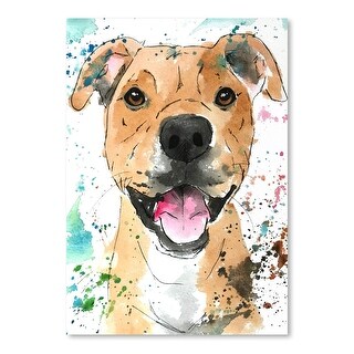 Americanflat - Pibble Pit Bull by Allison Gray - 16"x20" Poster Art ...