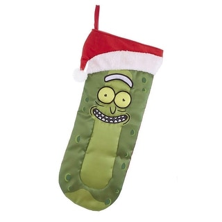 Rick and Morty Pickle Rick Stocking with Santa Hat - Bed Bath & Beyond ...