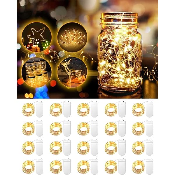 Fairy Lights Battery Operated LED Mini String Lights Twinkle-2 Pack ...