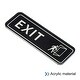 EXIT Sign, Acrylic Self Adhesive Door Sign Sticker Mounting Strips ...