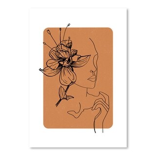Americanflat - Woman With Flower by Elena David - 16"x20" Poster Art ...