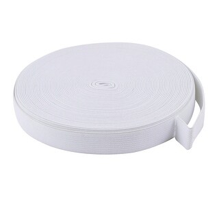 Home 15mm x 10M White Braided Elastic Band Replacement for Tailoring ...