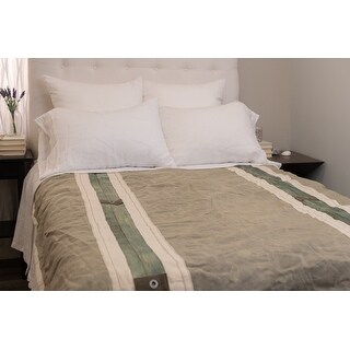 Cottage Home Striped Canvas Twin Quilt - Bed Bath & Beyond - 36078764