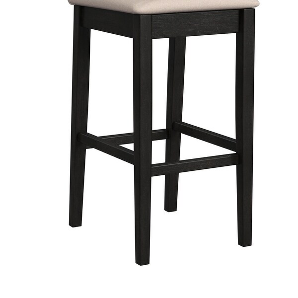 Hillsdale Furniture Maydena Wood Bar Height Stool Black