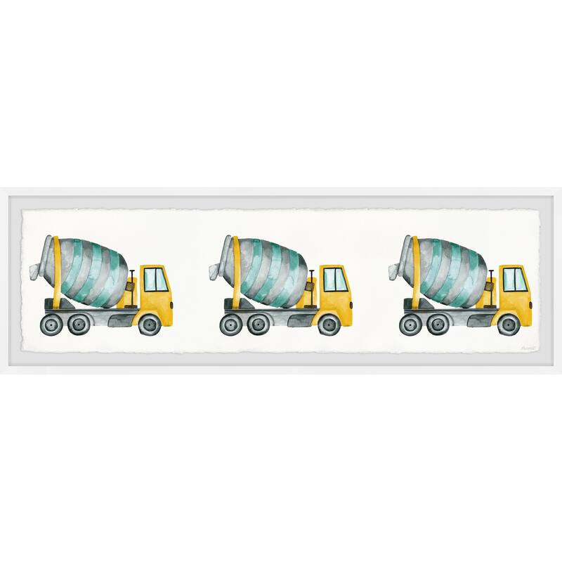 'Mixer Fleet' Framed Painting Print - Overstock - 34070103