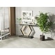 Sintered Stone Console Table with Geometric Base Sofa Table - 47.2x11 ...