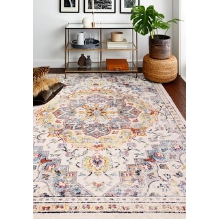 Darya Home Timika Collection Transitional Abstract Runner Multi - Bed Bath & Beyond - 35719878