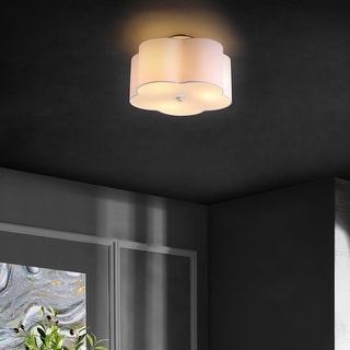 SAFAVIEH Lighting Janora 16" Flush Mount - 16" x 16" x 12"- W/D/H - Bed ...