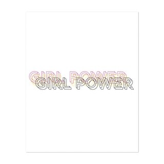 Girl Power Trio Typography Feminine Figurative Art Print/Poster - Bed ...