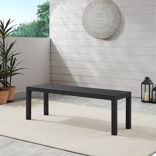 Hadleigh Outdoor Aluminum Dining Bench - Bed Bath & Beyond - 40314204