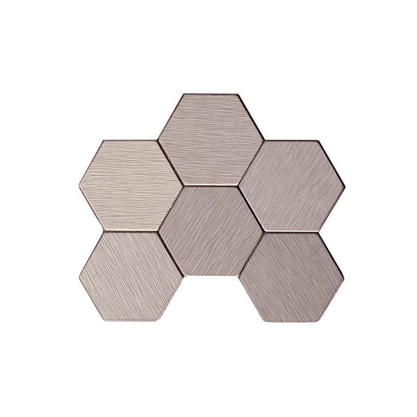 Aspect 12x4-inch Honeycomb Stainless Matted Metal 15-Square Foot Kit ...