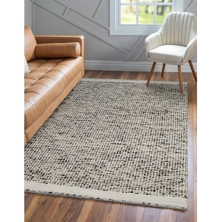 Domani Grant Mid-Century Moody Hand-Knotted Wool Area Rug - Bed Bath ...