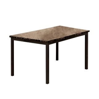 Colman Contemporary Dining Table, Black - 60" x 36" x 30" - Bed Bath ...