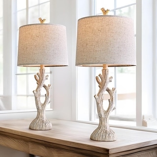 The Rustic Farmhouse Table Lamp Country Cottage Lamps with Oatmeal ...