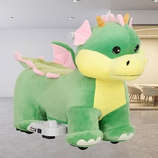Battery Powered Triceratops Ride On Toy, 6V Electric Animal Car for ...
