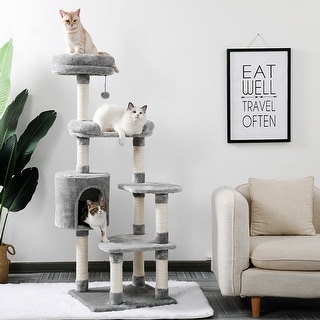 Multi Level Space Cat Tree,Gray - Bed Bath & Beyond - 37613283