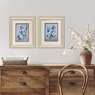 Paragon Blue Garden Framed Art - Set of 2 - Bed Bath & Beyond - 43099268
