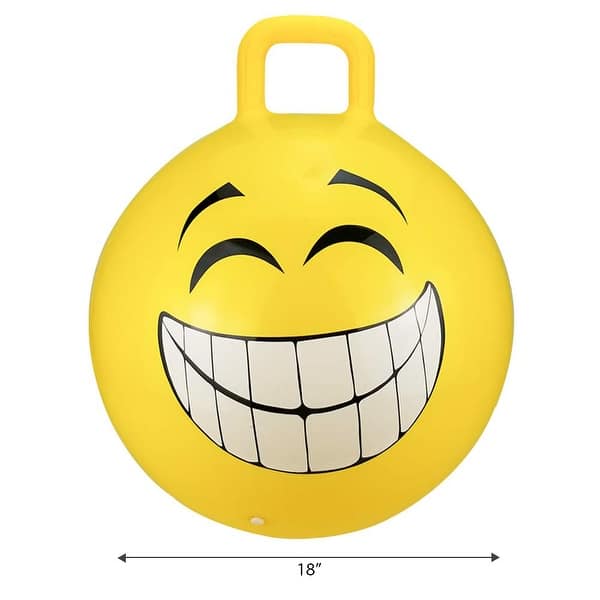 BounceZiez 18" Inflatable Bouncy Hopper Ball with Pump - Yellow ...